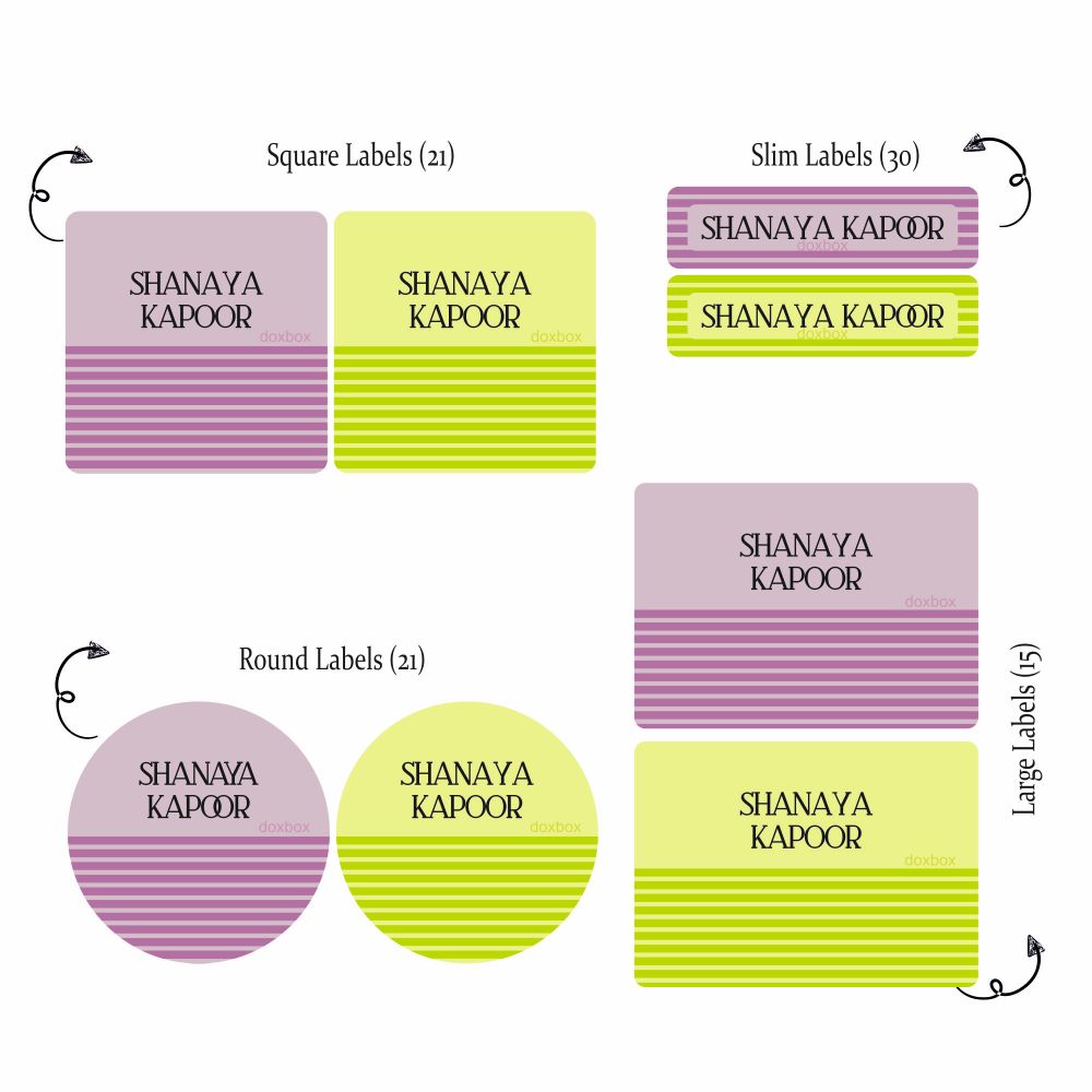 Mixed Labels - Stripes – Peppydots