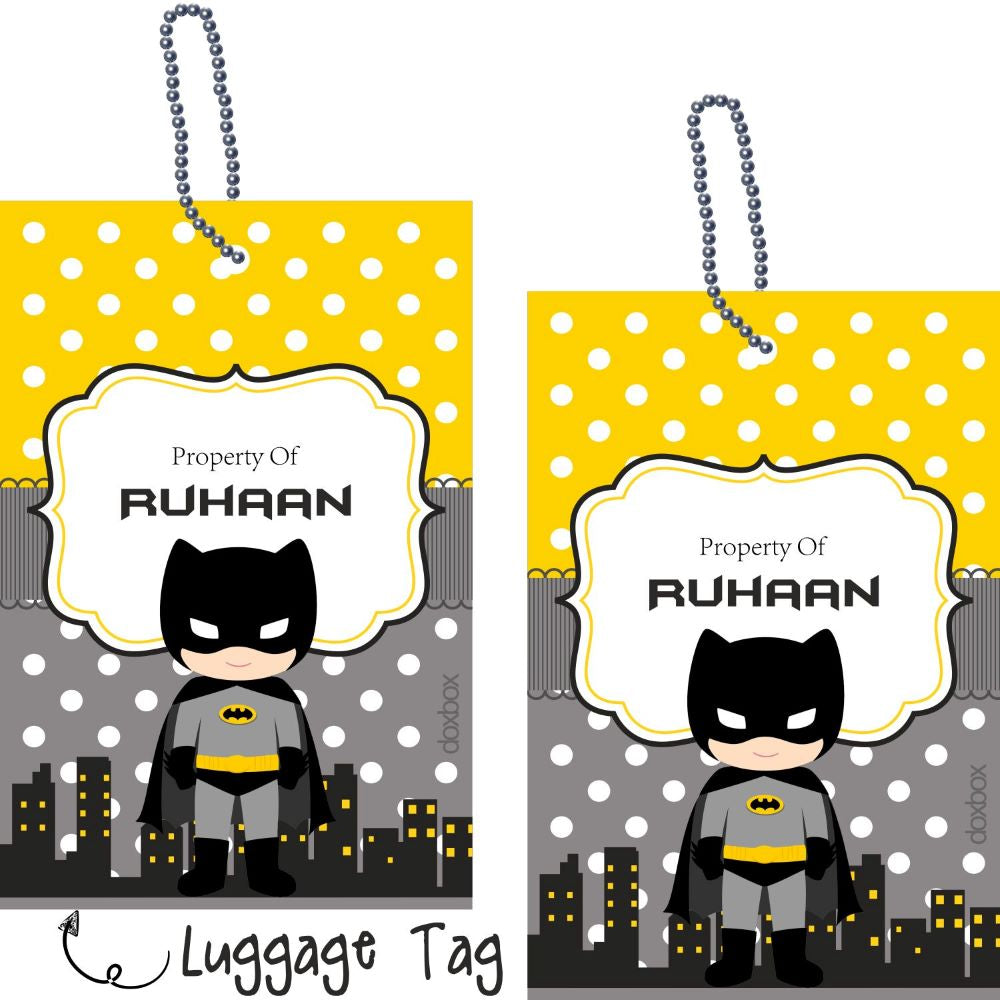 Luggage Tag - Batman – Peppydots