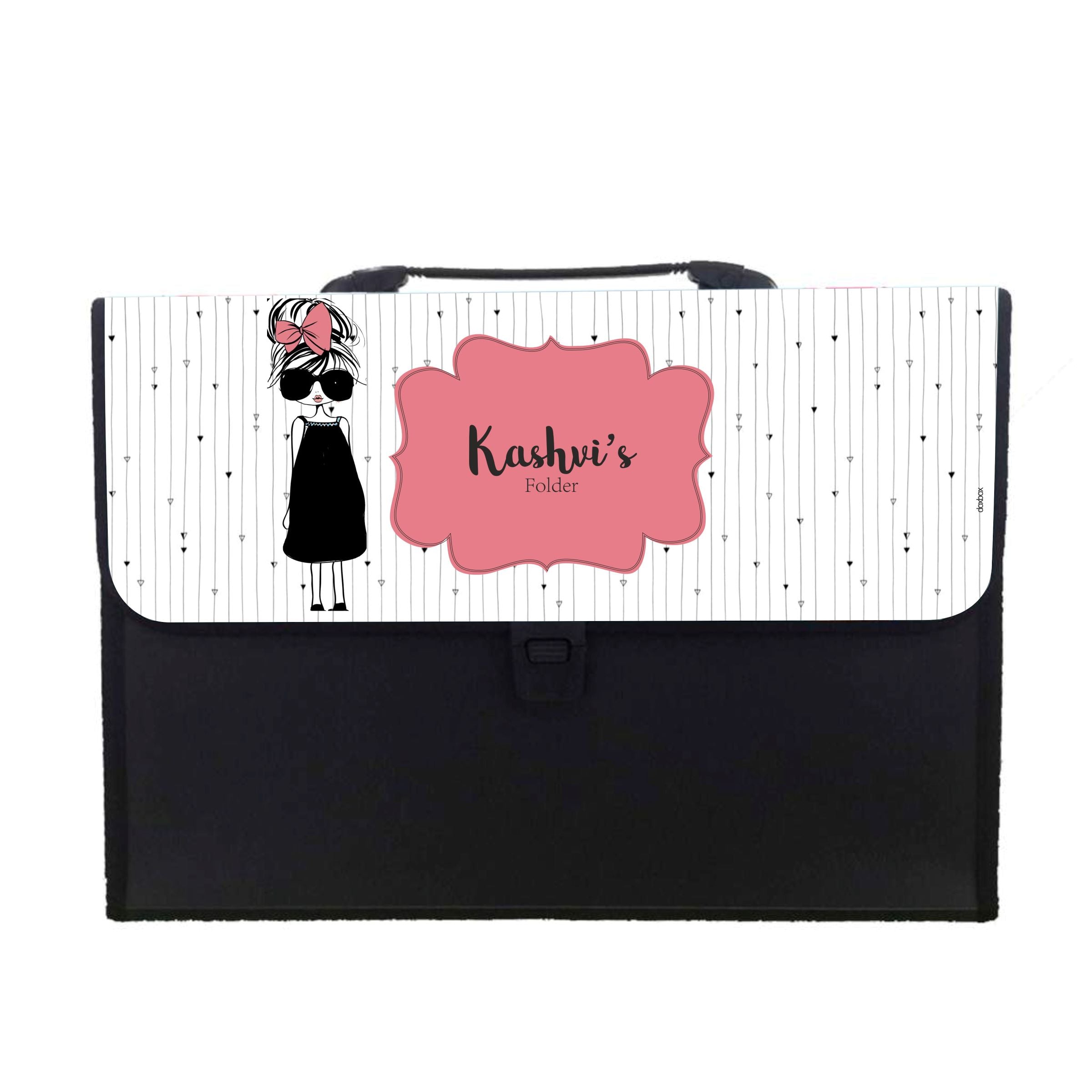 Folder - Girl with a bow – Peppydots