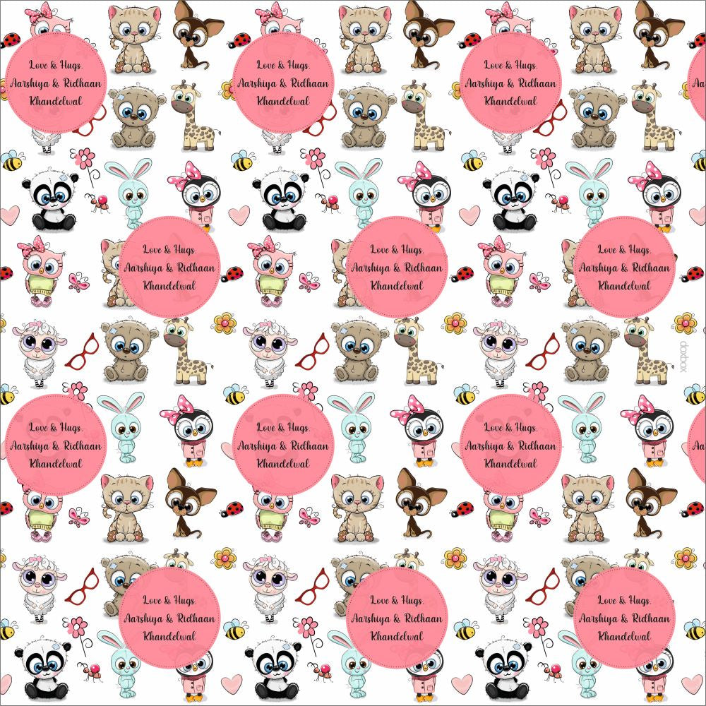 Wrapping Paper - Cute Animals – Peppydots